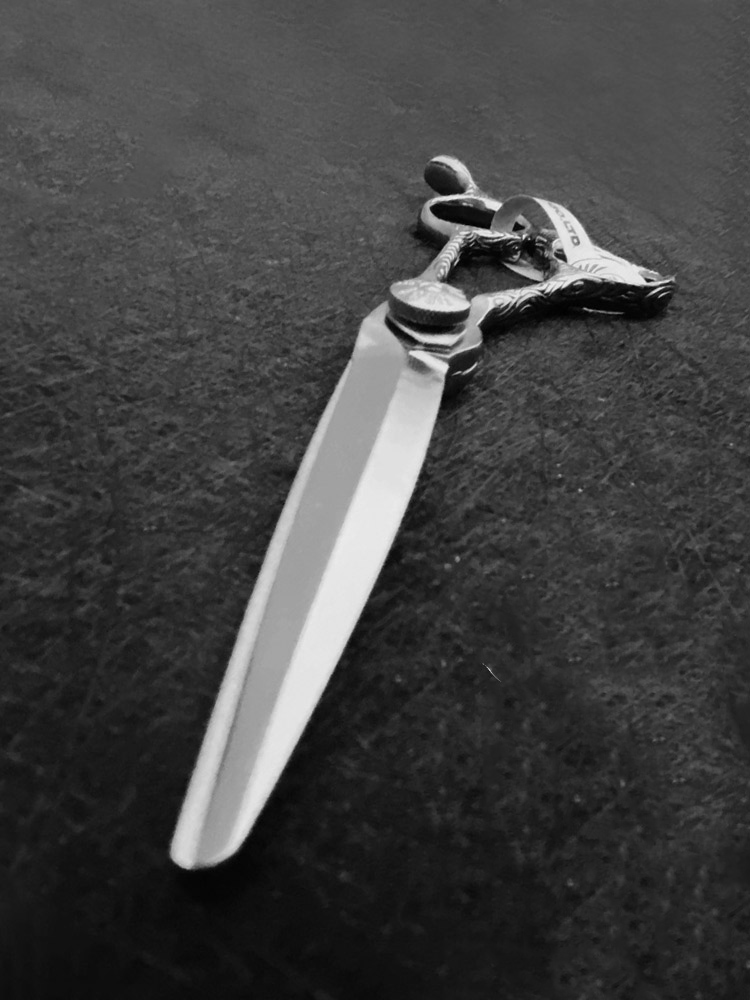 Naruto scissors wood grain handle hair scissors barber scissors