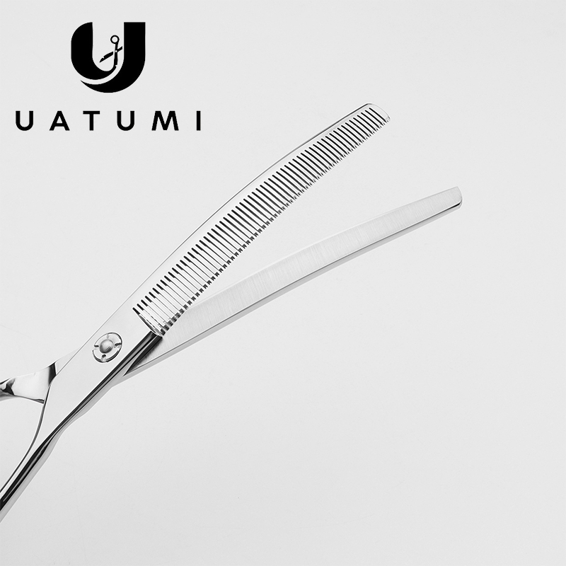 Japan 440C steel 7 inch curved thinning scissors